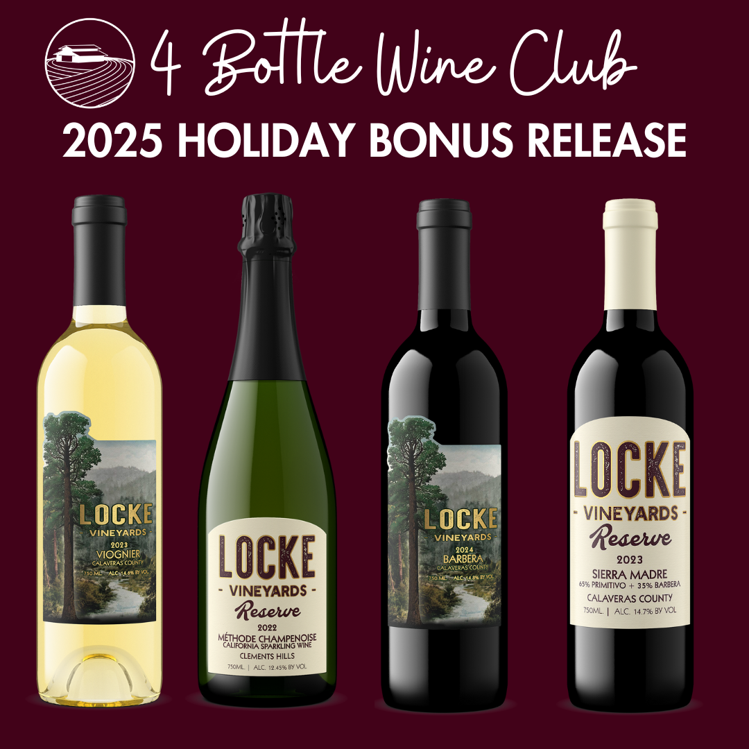 2025 Holiday Bonus Wine Club Release – The Barn at Locke Vineyards