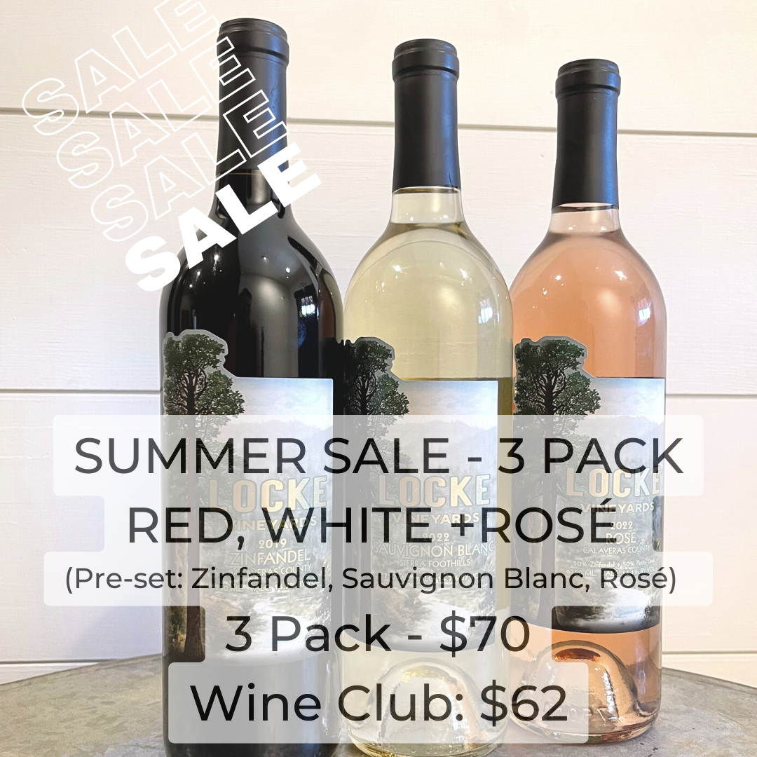 SUMMER 3 PACK SALE – The Barn at Locke Vineyards